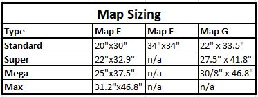 Oversized Maps - Paper and Canvas | Limey Yank Games